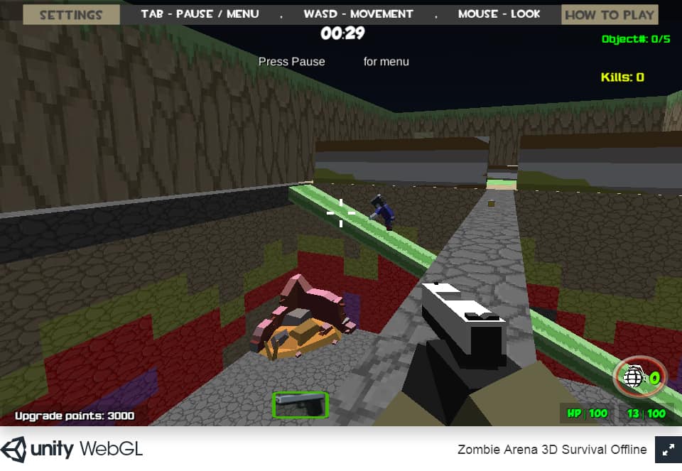 Zombie Arena 3D Survival - Juego Online - Juega Ahora | Clavejuegos
