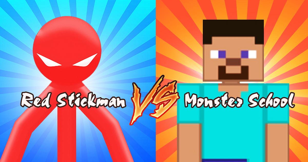 Red Stickman vs Monster School - Juego Online - Juega Ahora ...